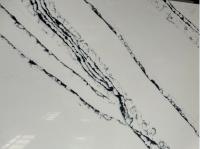 China Light Transmission artificial Quartz Stone Kitchen Countertops Tiles 2.5g / Cm3 for sale