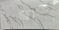 China White Engineered Quartz Bathroom Vanity Top 2.5g/cm3 Density Faux Stone Siding Panel for sale