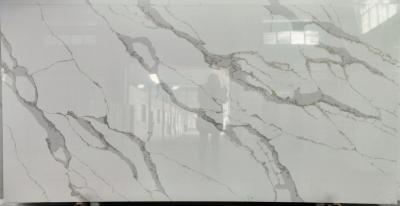 China White Engineered Quartz Bathroom Vanity Top 2.5g/cm3 Density Faux Stone Siding Panel for sale