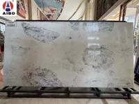 China Marble Look Artificial Quartz Slabs For Bathroom Vanity Top Anti Faded for sale