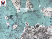 China Marble Look Green Color Artificial Quartz Slabs 3200x1600mm High Density for sale