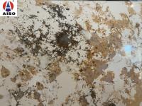 China 20mm Marble Look Red Artificial Quartz Stone Slab for Bath Vanity Top Indoor Decor for sale