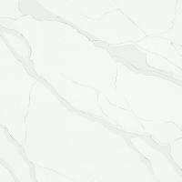 China Calacatta Quartz Stone Countertop - 93% Quartz Material, 7.0 Mohs Hardness, 3200x1800mm Size for sale