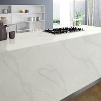 China Calacatta Quartz Stone Countertop - 93% Quartz Material, 7.0 Mohs Hardness, 3200x1800mm Size for sale