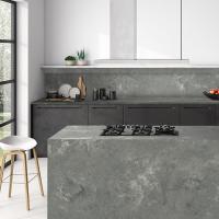 China Easy Clean White Quartz Stone Countertops 93% Quartz Content with High Temperature Resistance in 3000x1400mm to 3200x1800mm Sizes for sale