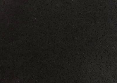 China High Density Natural Black 3000*1400 Engineered Quartz Stone For Kitchen for sale