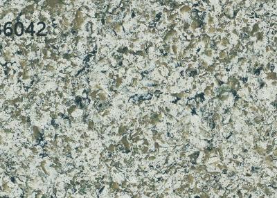 China Engineered Grey 6mm Quartz Stone Tops - 3000×1400mm Easy Clean Decorative Materials for sale