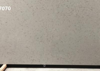 China Grey Polished Honed Artificial Quartz Slabs 3200x1800mm with 93% Quartz Content and Scratch Resistance for sale
