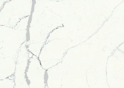 China 15mm Calacatta Quartz Stone Slabs - 3000x1400mm to 3200x1800mm Sizes for Kitchen Countertops & Bathroom Vanities for sale