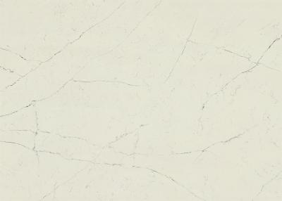 China Impact Resistant 3200*1600MM Calacatta White Quartz Countertop for sale