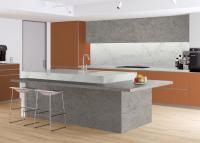 China Artificial Gray Quartz Kitchen Countertops 6-30mm Thickness with Stain Resistance and UV Cutting Finish for sale