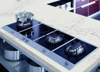 China Artificial Gray Quartz Kitchen Countertops 6-30mm Thickness with Stain Resistance and UV Cutting Finish for sale