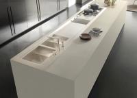 China Non Slip Quartz Table Top Glass Vanity Top Porcelain Vanity UV Cutting 12mm for sale