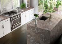 China High Density Artificial White Quartz Stone Kitchen Worktops 93% Quartz Content 6-30mm Thickness for sale