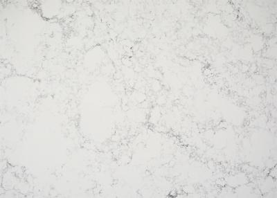 China White Quartz Stone Bathroom Vanitytop 3000x1400mm with 2.45g/cm³ Density and 6-30mm Thickness Options for sale