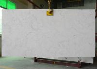 China White Quartz Stone Bathroom Vanitytop 3000x1400mm with 2.45g/cm³ Density and 6-30mm Thickness Options for sale