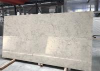 China White Quartz Stone Bathroom Vanitytop 3000x1400mm with 2.45g/cm³ Density and 6-30mm Thickness Options for sale