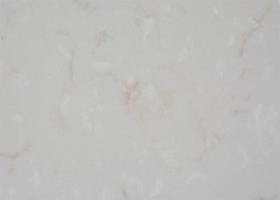 China Non-Slip Solid White Quartz Countertops & Flooring Slabs - 6-30mm Thickness, 2.45g/cm³ Density for sale