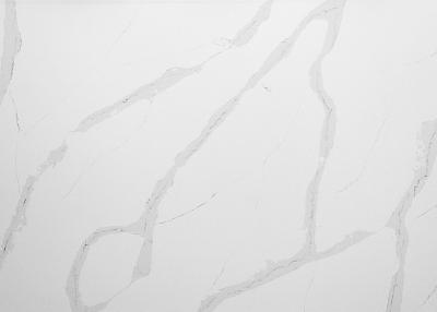 China Artificial Polished White 3200*1600MM  Calacatta Quartz Stone for sale