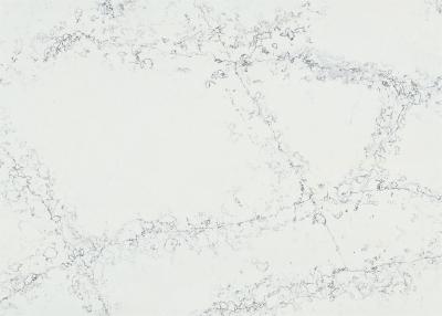 China Eco Friendly White And Grey Quartz Countertops Strong Weather Resistant for sale