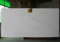 China White Engineered Quartz Stone Slab 3000x1400mm Anti Slip Kitchen Countertop for sale