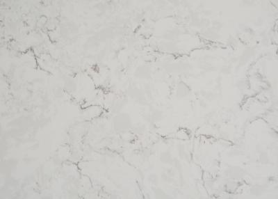 China High Hardness White Quartz Kitchen Countertops Polished Environment Friendly for sale