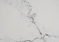 China Polished White Quartz Stone Slabs 2.45g/cm³ Density in 6-30mm Thickness Options for sale