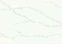 China White Quartz Stone Countertop Slabs - 2.45 g/cm³ Density, 7 Mohs Hardness, Multiple Thickness Options 6-30mm for sale