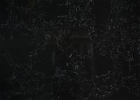 China Heat Resistant Black Quartz Tiles 3200x1800mm with 6.5 Mohs Hardness for Flooring and Countertops for sale