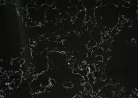 China Mirror Calacatta Black Quartz Stone Slabs 3200x1800mm 6-30mm Thickness for Countertops & Flooring for sale