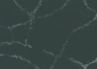 China Black Quartz Stone Slab 3200x1800mm with 6.5 Mohs Hardness and Acid Resistance for Commercial Use for sale