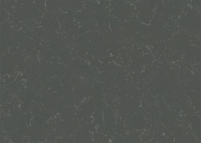 China Dark Grey Carrara Quartz Stone Worktops 6-30mm Thickness for Commercial Projects with 6.5 Mohs Hardness for sale
