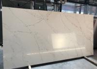 China Calacatta Gray Quartz Stone Slabs - 93% Quartz Content, 3000-3200mm Sizes, 7.0 Mohs Hardness for Countertops for sale