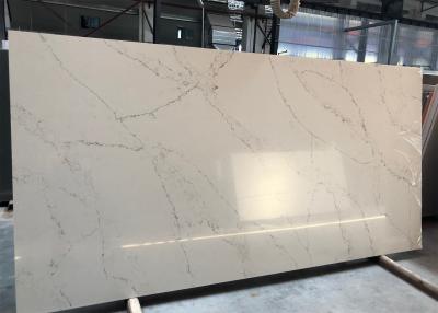 China Calacatta Gray Quartz Stone Slabs - 93% Quartz Content, 3000-3200mm Sizes, 7.0 Mohs Hardness for Countertops for sale