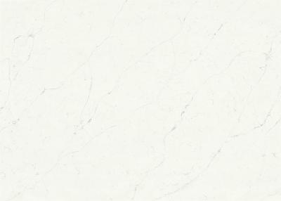China High Density Calacatta Quartz Stone Slabs 3000x1600mm with 7.0 Mohs Hardness for Countertops for sale