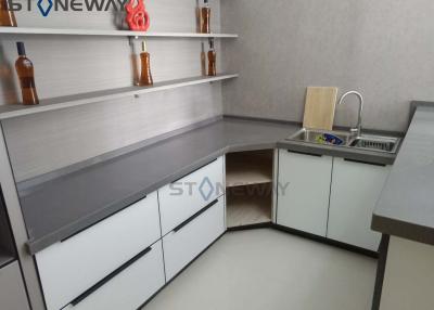 China 5mm Thickness Quartz Countertop Material - 93% Natural Quartz 7% Resin - 3200x1600mm Slab Size for sale