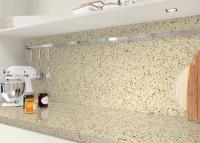China White Artificial Quartz Wall Panels Countertop 12mm Thickness Acid Resistant Kitchen Stone for sale