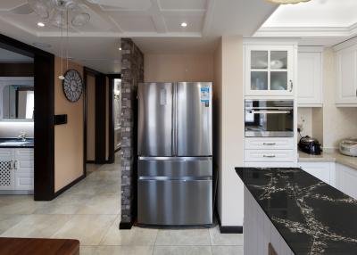 China High Brightness Quartz Engineered Stone Countertops 2.45g/cm³ Density with 3200×1600mm Size Options for sale