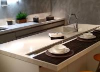China Scratch Resistant Honed Black Quartz Countertops - 3200x1600mm Size, 2.45g/cm³ Density, Multiple Thickness Options for sale