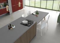 China Solid White Quartz Kitchen Countertops 3200x1600mm Slabs with 2.45g/cm³ Density and 7 Mohs Hardness Rating for sale