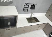China Polished Engineered Quartz Kitchen Countertops 3200x1600mm with 2.45g/cm³ Density and 6-7 Mohs Hardness for sale