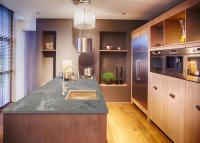 China Anti Slip Grey 18MM Quartz Engineered Stone For Kitchen Countertops for sale