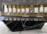 China Black Calacata Artificial Quartz Kitchen Countertop 6-30mm Thickness 3000x1800mm Size Options for sale
