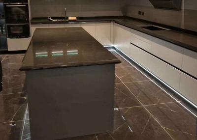 China Brown Quartz Countertops 93% Natural Quartz - 12mm to 30mm Thickness for Floor Tiles and Slabs for sale