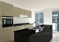 China Black Mirror Surface 3200*1800mm 12mm Artificial Quartz Stone for sale