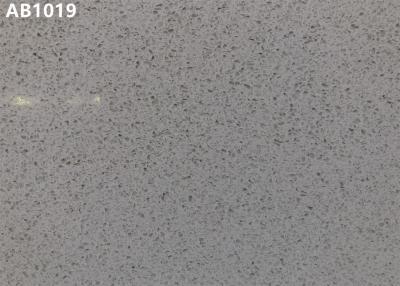 China High Tenacity Grey Quartz Stone Polished Slab 3200x1600mm Stain Resistant Block Step for sale