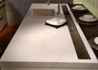 China Eco-Friendly Quartz Countertops with Honed Finish - 3200x1800mm Slabs, 6.5 Mohs Hardness, NSF Certified for sale