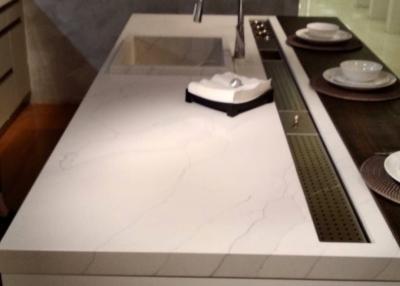 China Eco-Friendly Quartz Countertops with Honed Finish - 3200x1800mm Slabs, 6.5 Mohs Hardness, NSF Certified for sale