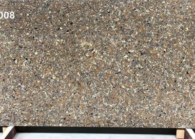 China Scratch Resistant Brown Artificial Quartz Slabs - 7.0 Mohs Hardness, 93% Quartz Content - Countertops & Wall Panels 6-30mm Thickness for sale