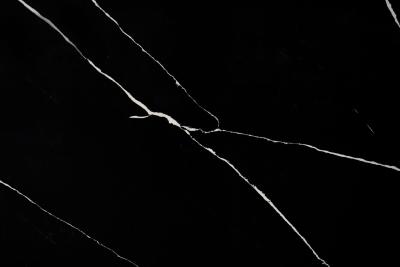China Black Calacatta Quartz Vanity Top 3200x1800mm - 2.45g/cm³ Density with SGS/NSF Certification for sale